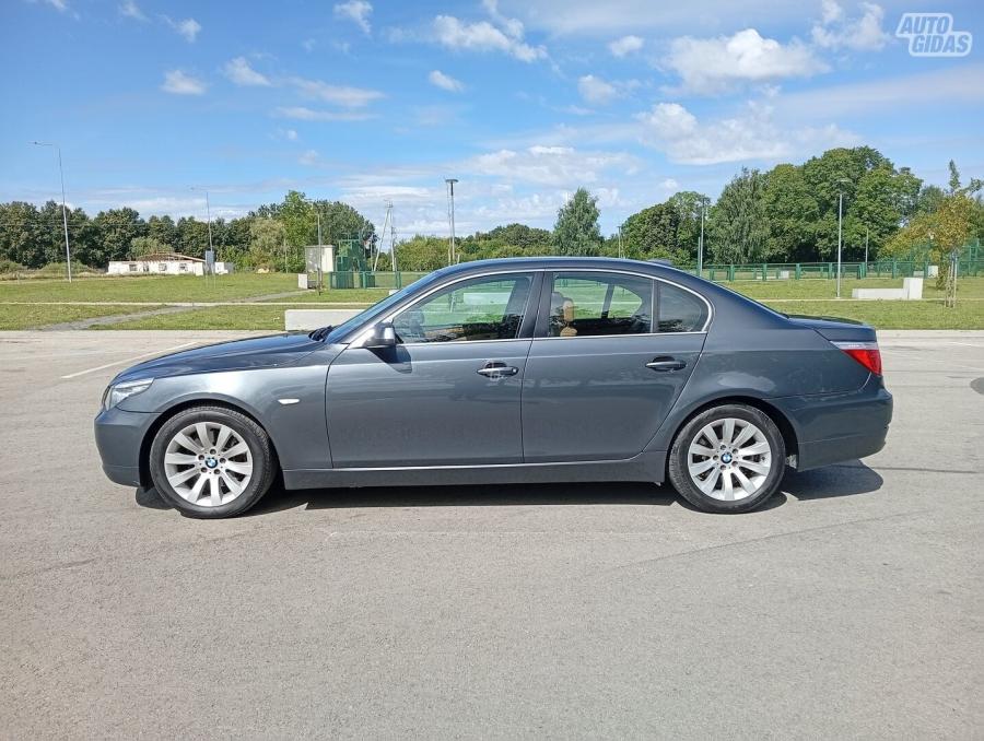 Grey BMW 520 2009 in Vilnius, with an engine capacity of 2.00 L and mileage of 214 thousand km for 4700 €, photo 8 on AUTOMOTO.COM.LV