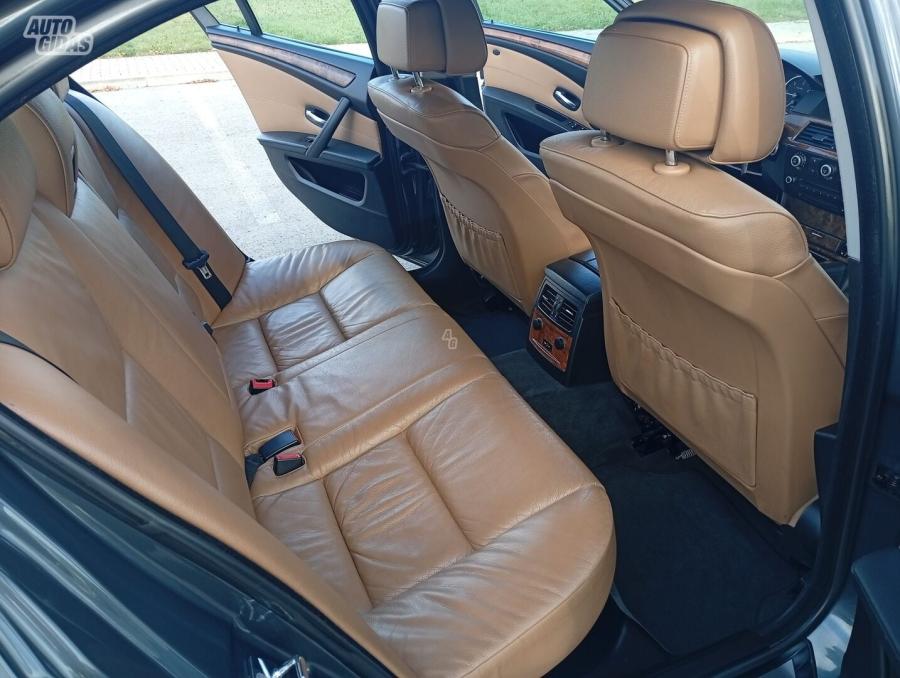 Grey BMW 520 2009 in Vilnius, with an engine capacity of 2.00 L and mileage of 214 thousand km for 4700 €, photo 37 on AUTOMOTO.COM.LV