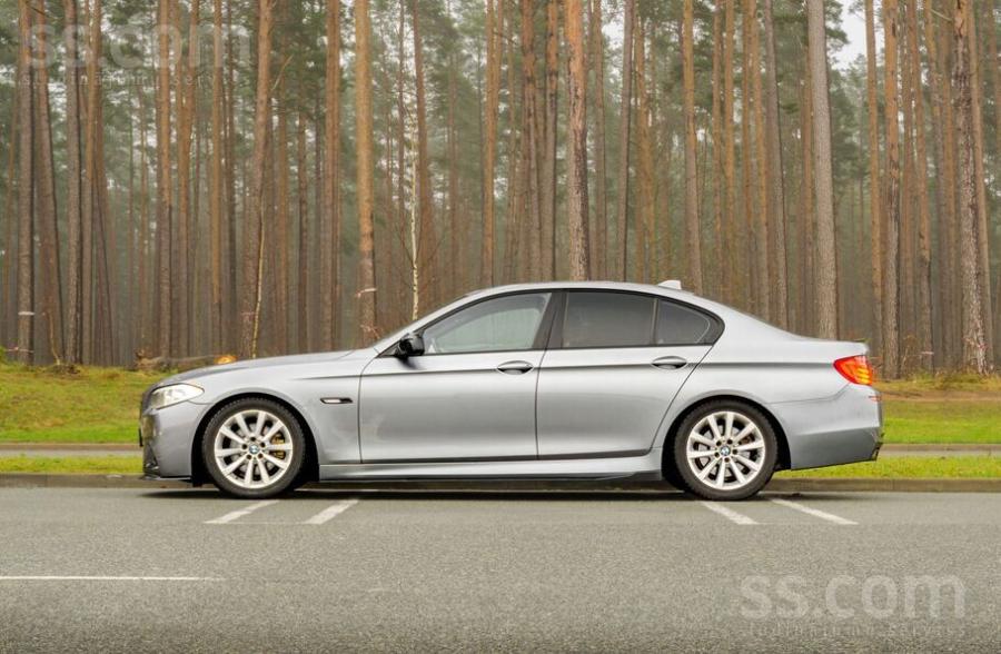 Grey BMW 520 2010 in Riga, with an engine capacity of 2.00 L and mileage of 278 thousand km for 10290 €, photo 5 on AUTOMOTO.COM.LV