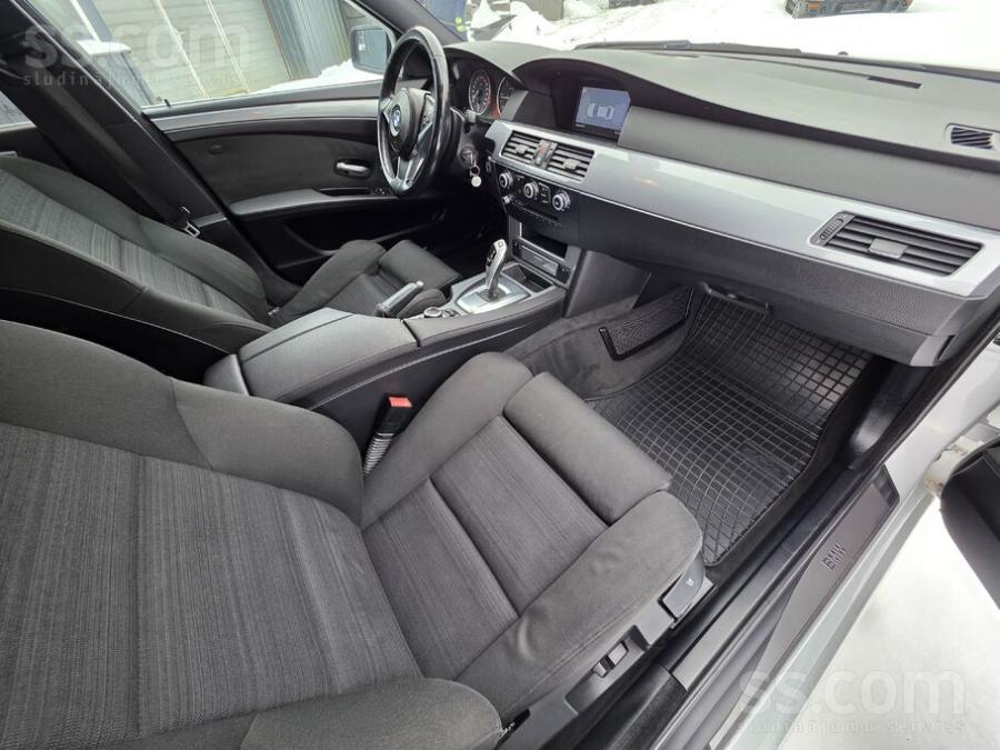 Pelēks BMW 520 2010 Tukums, ar dzinēja tilpumu 2.00 L un nobraukumu 283 tūkst. km par 5200 €, foto 15 vietnē AUTOMOTO.COM.LV
