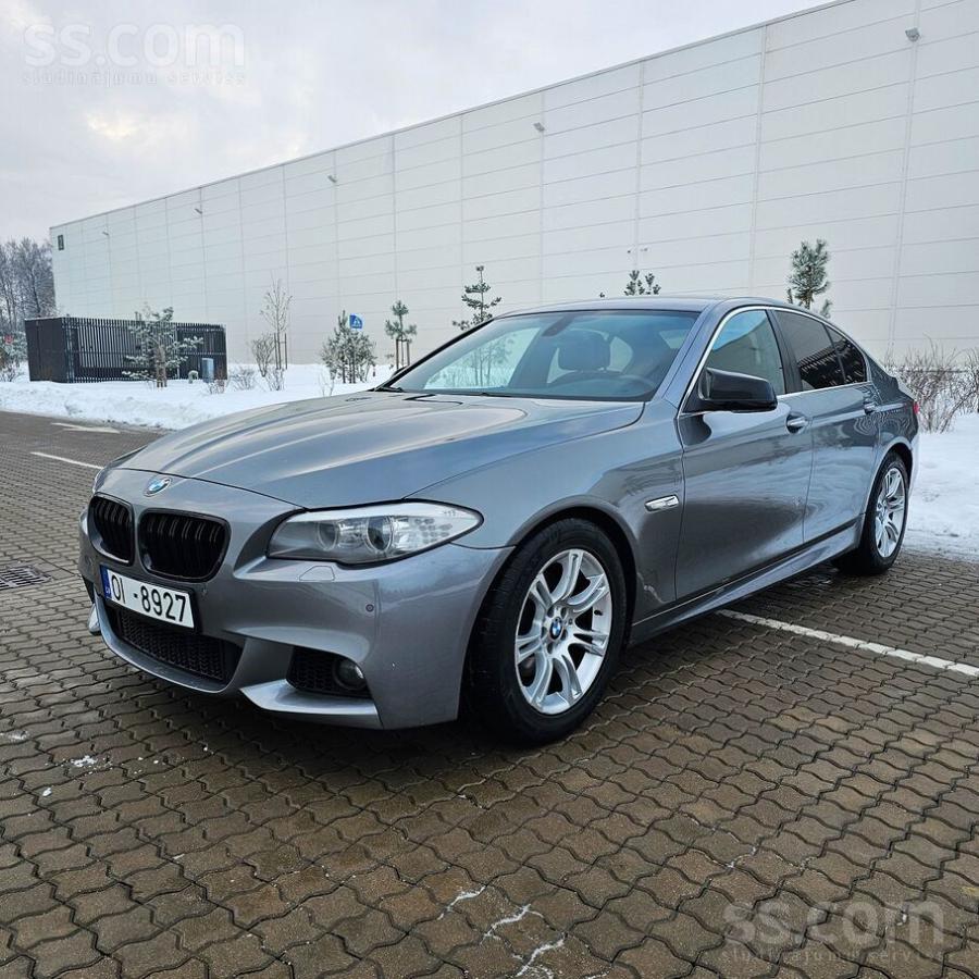 Grey BMW 520 2011 in Riga, with an engine capacity of 2.00 L and mileage of 0 thousand km for 9650 €, photo 1 on AUTOMOTO.COM.LV