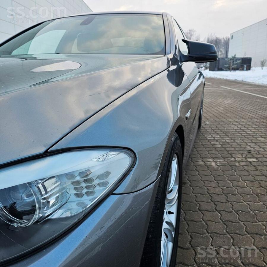 Grey BMW 520 2011 in Riga, with an engine capacity of 2.00 L and mileage of 0 thousand km for 9650 €, photo 9 on AUTOMOTO.COM.LV