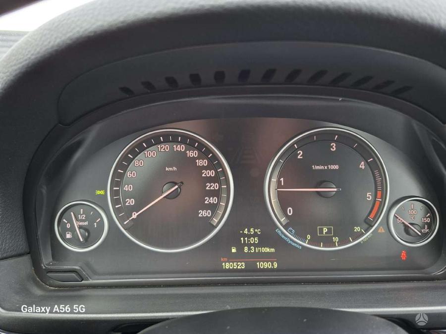 Grey BMW 520 2011 in Kaunas, with an engine capacity of 2.00 L and mileage of 181 thousand km for 10200 €, photo 11 on AUTOMOTO.COM.LV