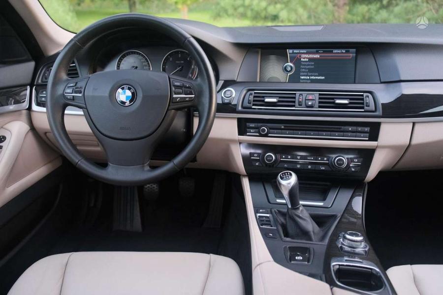 Pelēks BMW 520 2011 Kauņa, ar dzinēja tilpumu 2.00 L un nobraukumu 350 tūkst. km par 7000 €, foto 20 vietnē AUTOMOTO.COM.LV