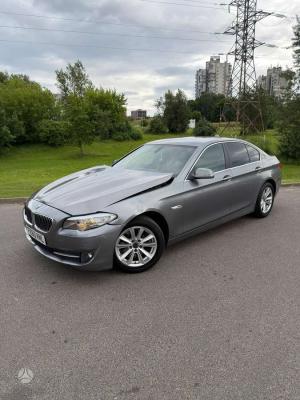 Grey BMW 520 2011 in Vilnius, with an engine capacity of 2.00 L and mileage of 162 thousand km for 2599 €, photo  on AUTOMOTO.COM.LV