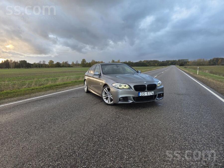 Grey BMW 520 2011 in Talsi, with an engine capacity of 2.00 L and mileage of 280 thousand km for 7290 €, photo 6 on AUTOMOTO.COM.LV