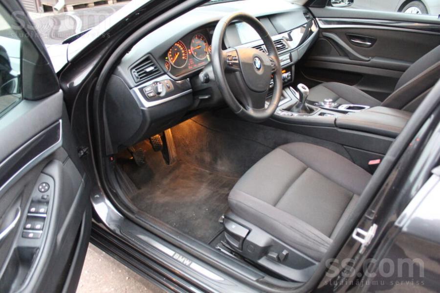 Grey BMW 520 2012 in Liepaja, with an engine capacity of 2.00 L and mileage of 197 thousand km for 8600 €, photo 6 on AUTOMOTO.COM.LV