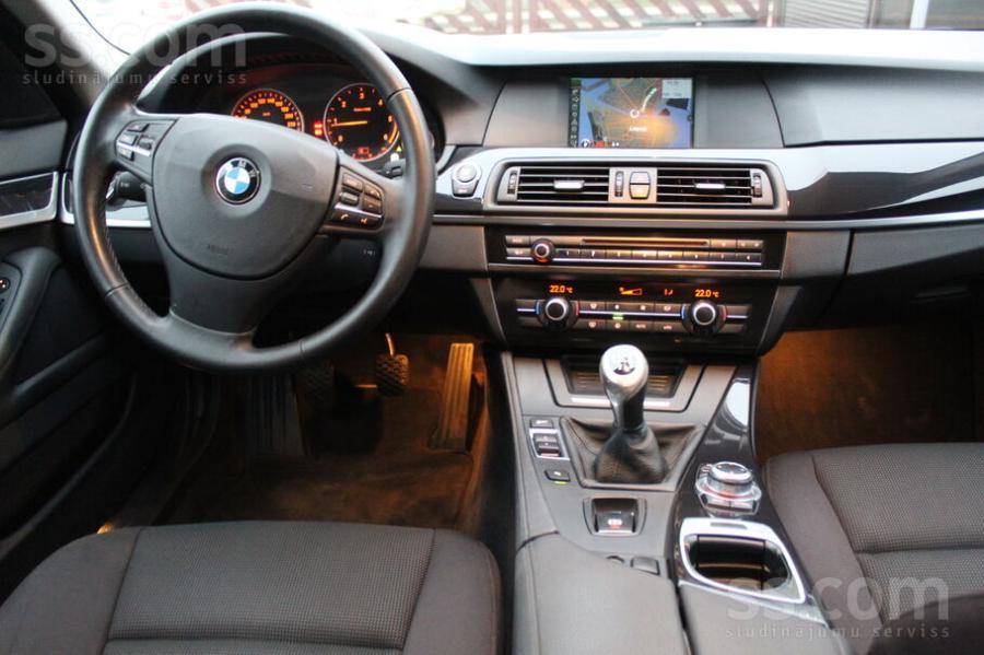 Grey BMW 520 2012 in Liepaja, with an engine capacity of 2.00 L and mileage of 197 thousand km for 8600 €, photo 9 on AUTOMOTO.COM.LV