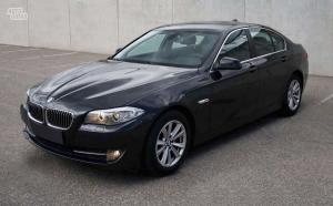 Grey BMW 520 2012 in Vilnius, with an engine capacity of 2.00 L and mileage of 215 thousand km for 10950 €, photo  on AUTOMOTO.COM.LV