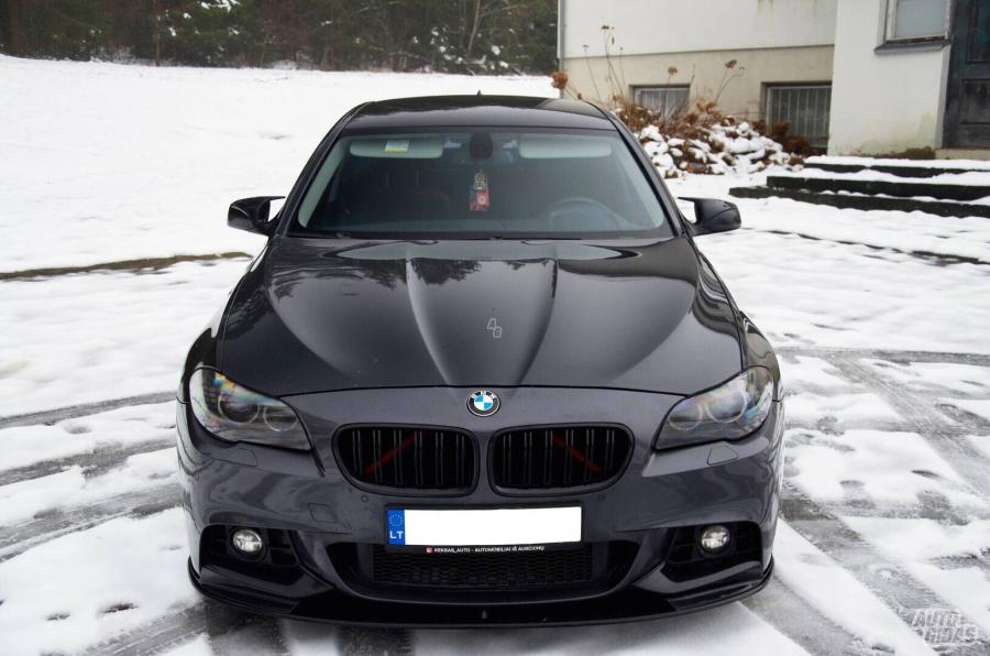 Grey BMW 520 2012 in Vilnius, with an engine capacity of 2.00 L and mileage of 289 thousand km for 11200 €, photo 1 on AUTOMOTO.COM.LV
