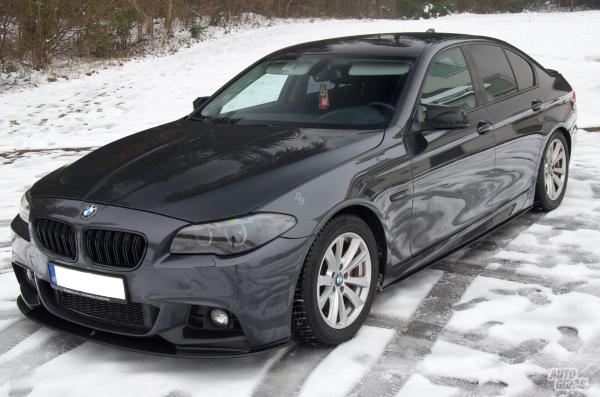Grey BMW 520 2012 in Vilnius, with an engine capacity of 2.00 L and mileage of 289 thousand km for 11200 €, photo 2 on AUTOMOTO.COM.LV