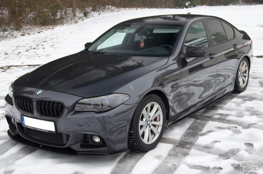 Grey BMW 520 2012 in Vilnius, with an engine capacity of 2.00 L and mileage of 289 thousand km for 11200 €, photo 2 on AUTOMOTO.COM.LV