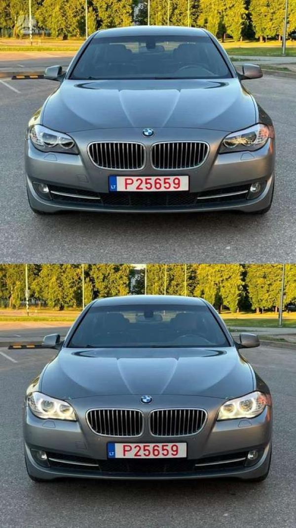 Grey BMW 520 2012 in Jonava, with an engine capacity of 2.00 L and mileage of 330 thousand km for 8500 €, photo 4 on AUTOMOTO.COM.LV