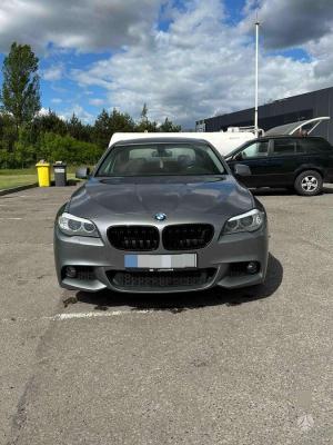 Grey BMW 520 2012 in Vilnius, with an engine capacity of 2.00 L and mileage of 323 thousand km for 9700 €, photo  on AUTOMOTO.COM.LV
