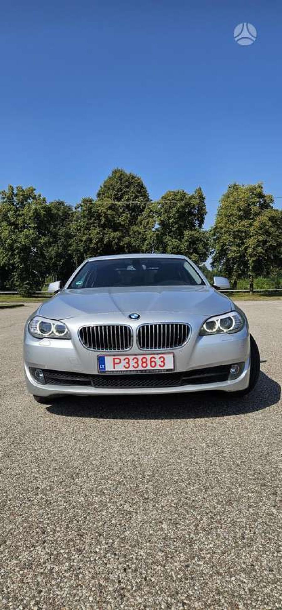 Grey BMW 520 2012 in Vilnius, with an engine capacity of 2.00 L and mileage of 274 thousand km for 8190 €, photo 1 on AUTOMOTO.COM.LV