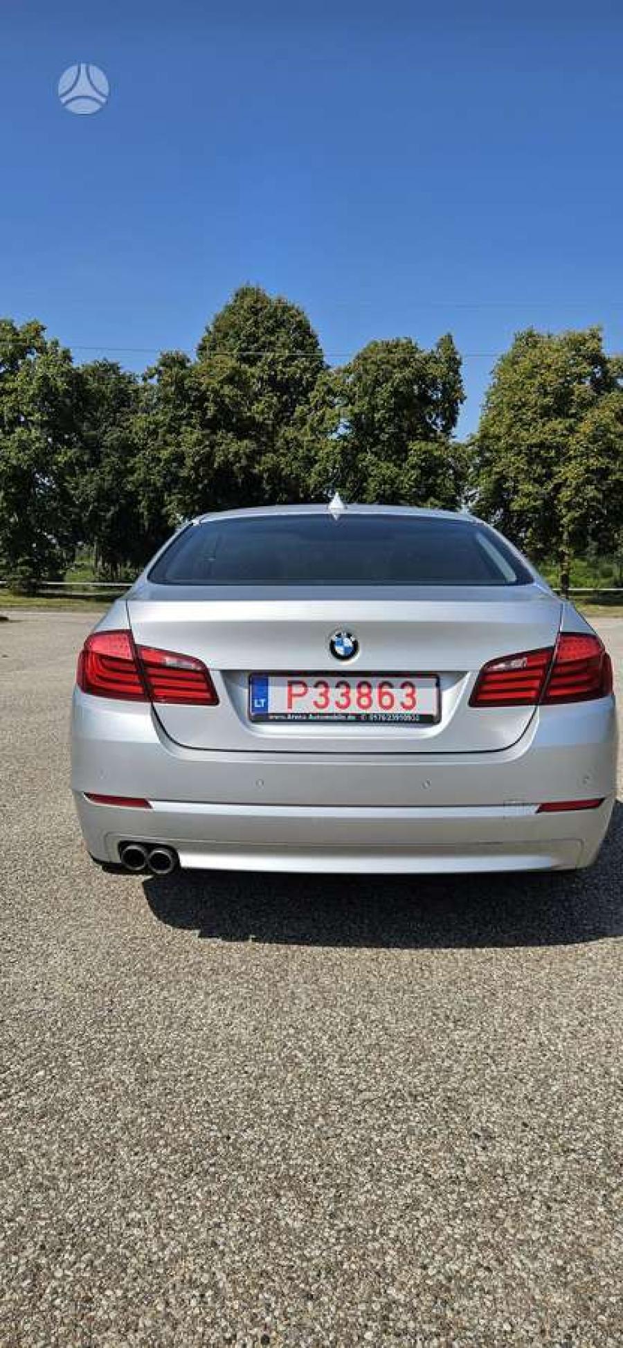 Grey BMW 520 2012 in Vilnius, with an engine capacity of 2.00 L and mileage of 274 thousand km for 8190 €, photo 16 on AUTOMOTO.COM.LV