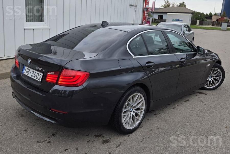 Pelēks BMW 520 2012 Jelgava, ar dzinēja tilpumu 2.00 L un nobraukumu 310 tūkst. km par 6700 €, foto 4 vietnē AUTOMOTO.COM.LV