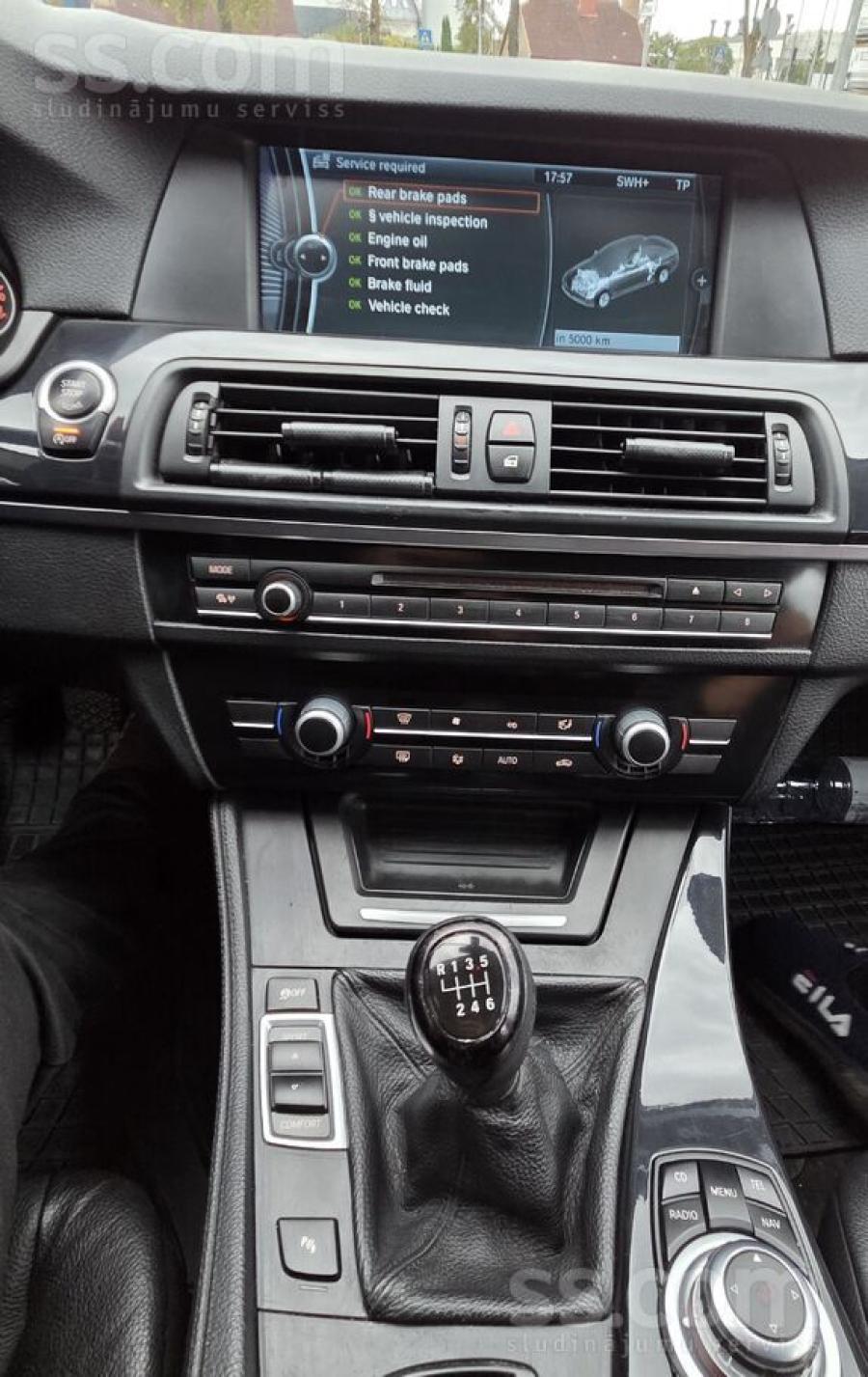 Pelēks BMW 520 2012 Jelgava, ar dzinēja tilpumu 2.00 L un nobraukumu 310 tūkst. km par 6700 €, foto 12 vietnē AUTOMOTO.COM.LV