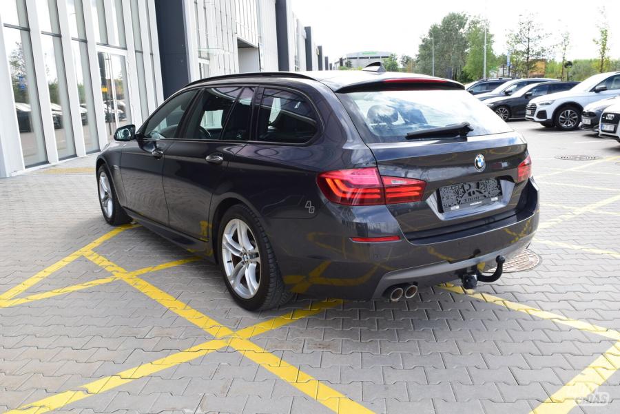 Grey BMW 520 2013 in Vilnius, with an engine capacity of 2.00 L and mileage of 312 thousand km for 10500 €, photo 6 on AUTOMOTO.COM.LV