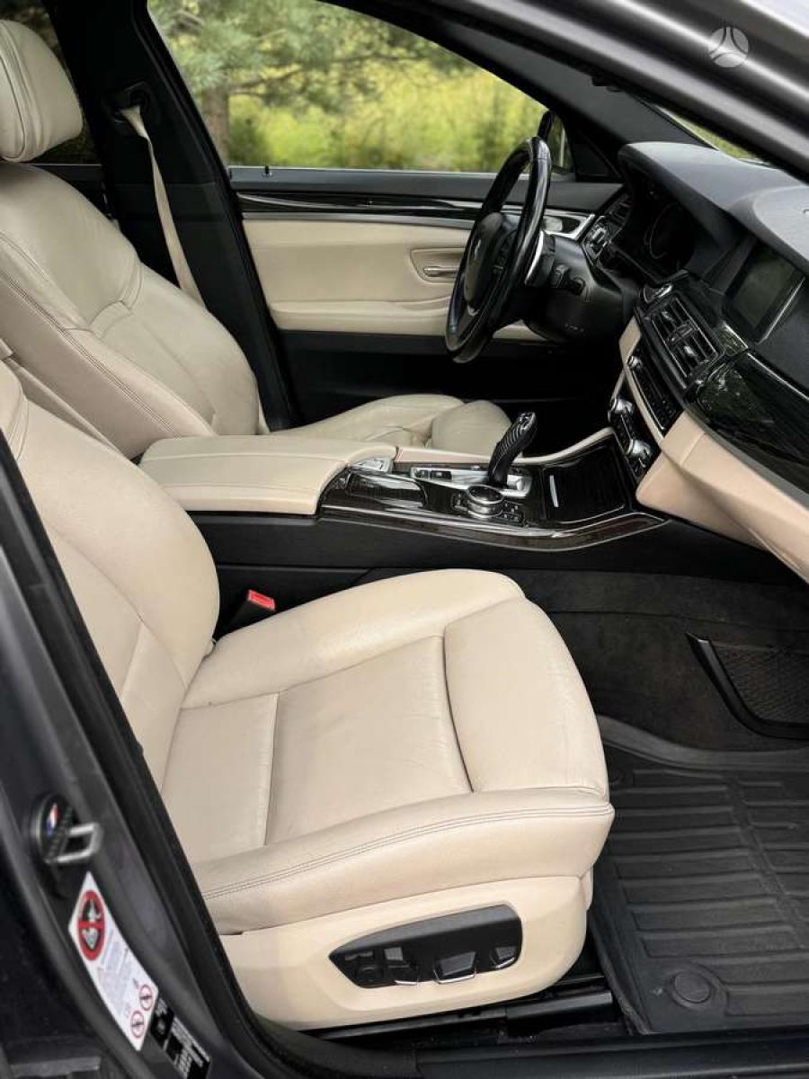 Grey BMW 520 2013 in Klaipeda, with an engine capacity of 2.00 L and mileage of 368 thousand km for 10200 €, photo 40 on AUTOMOTO.COM.LV