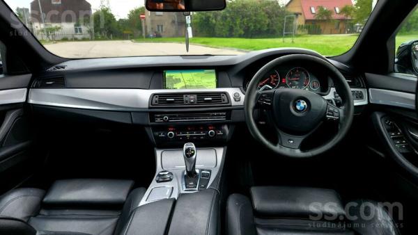 Grey BMW 520 2013 in Jelgava, with an engine capacity of 2.00 L and mileage of 350 thousand km for 4500 €, photo 6 on AUTOMOTO.COM.LV