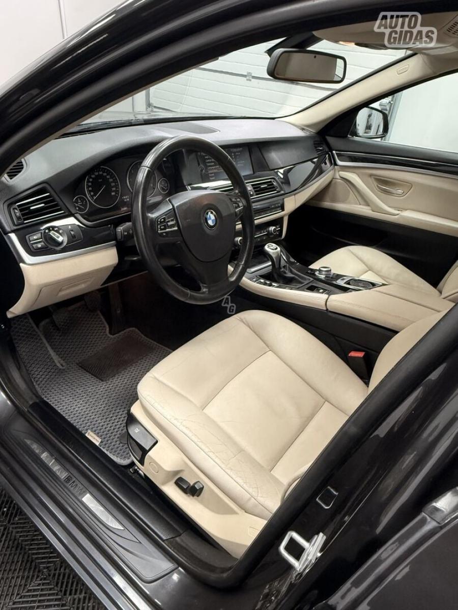 Pelēks BMW 520 2013 Klaipėda, ar dzinēja tilpumu 2.00 L un nobraukumu 314 tūkst. km par 6350 €, foto 12 vietnē AUTOMOTO.COM.LV