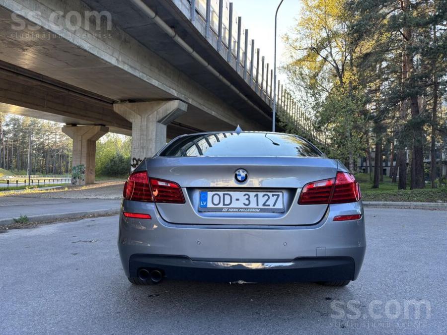 Grey BMW 520 2014 in Riga, with an engine capacity of 2.00 L and mileage of 0 thousand km for 13500 €, photo 7 on AUTOMOTO.COM.LV