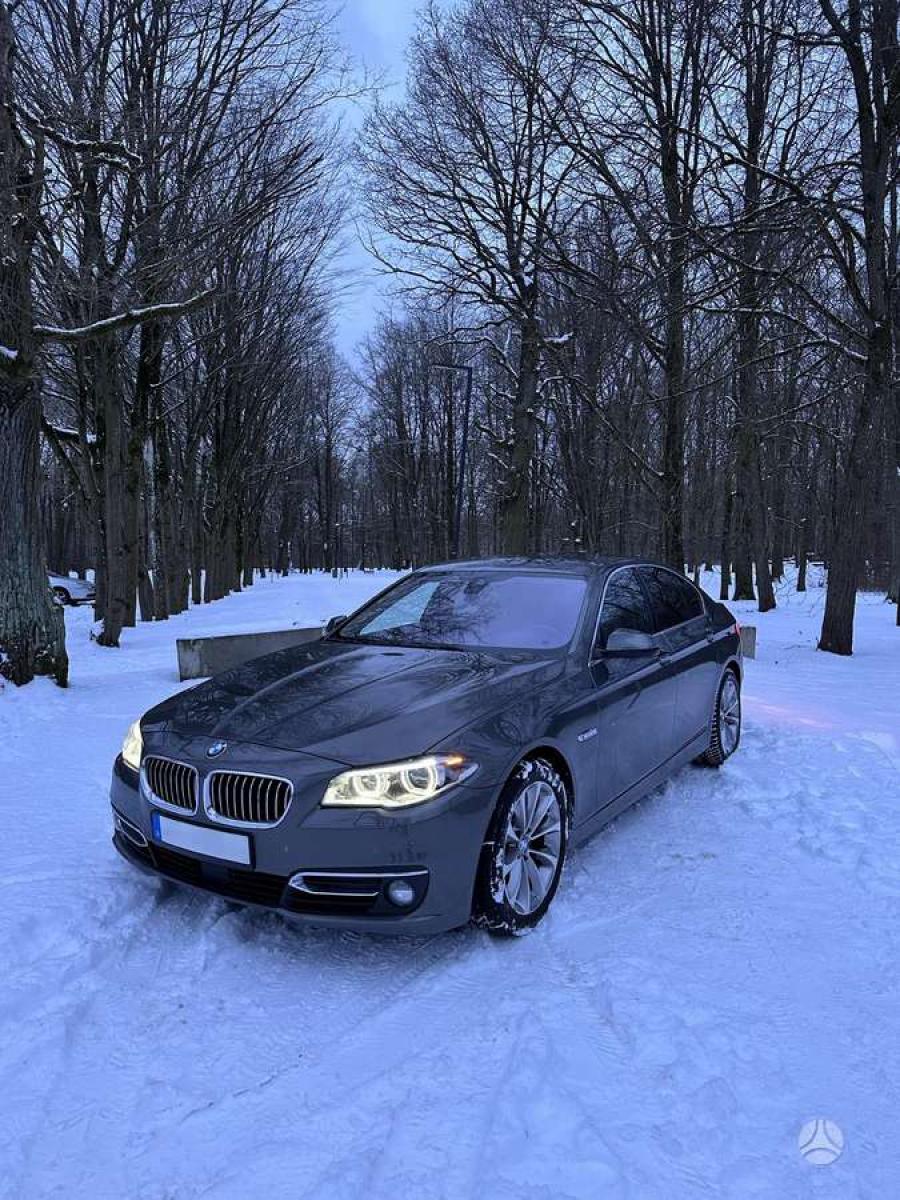 Grey BMW 520 2014 in Kaunas, with an engine capacity of 2.00 L and mileage of 198 thousand km for 15500 €, photo 1 on AUTOMOTO.COM.LV