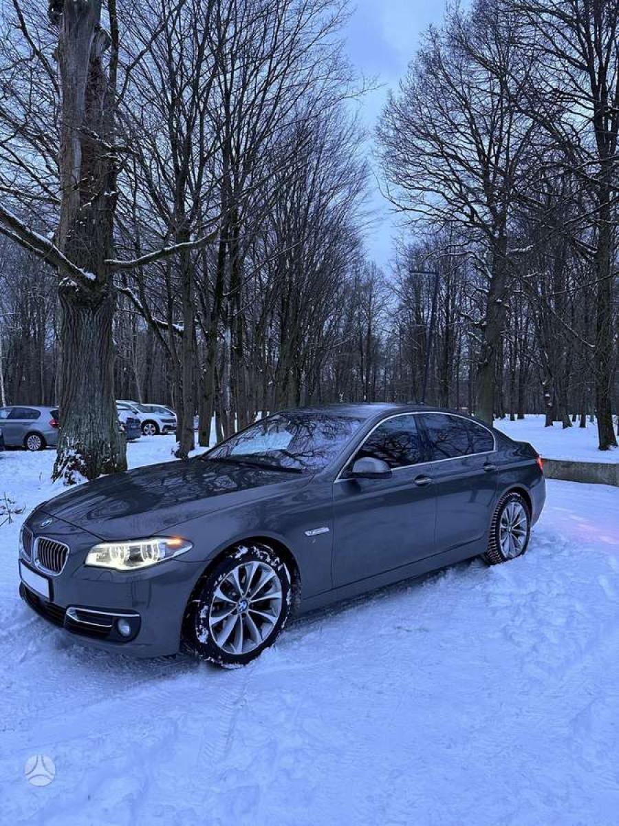 Grey BMW 520 2014 in Kaunas, with an engine capacity of 2.00 L and mileage of 198 thousand km for 15500 €, photo 2 on AUTOMOTO.COM.LV