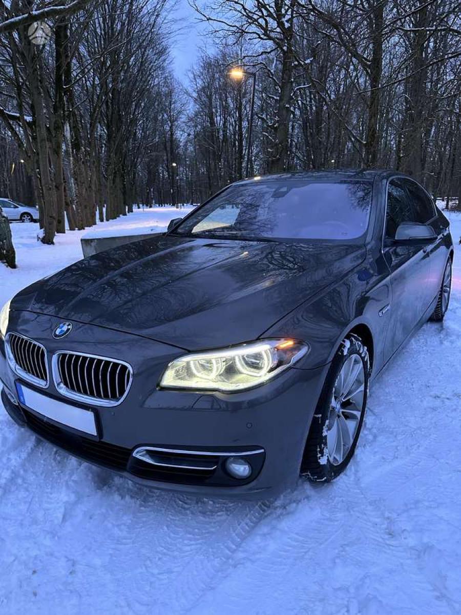 Grey BMW 520 2014 in Kaunas, with an engine capacity of 2.00 L and mileage of 198 thousand km for 15500 €, photo 3 on AUTOMOTO.COM.LV