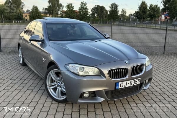 Grey BMW 520 2014 in Jelgava, with an engine capacity of 2.00 L and mileage of 0 thousand km for 13950 €, photo 1 on AUTOMOTO.COM.LV