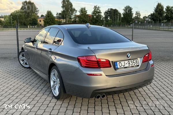 Grey BMW 520 2014 in Jelgava, with an engine capacity of 2.00 L and mileage of 0 thousand km for 13950 €, photo 3 on AUTOMOTO.COM.LV