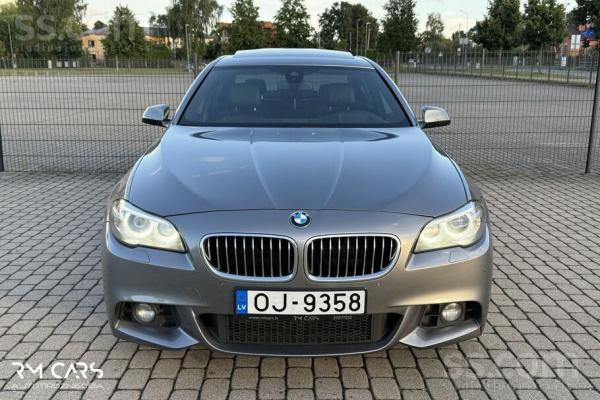 Grey BMW 520 2014 in Jelgava, with an engine capacity of 2.00 L and mileage of 0 thousand km for 13950 €, photo 5 on AUTOMOTO.COM.LV