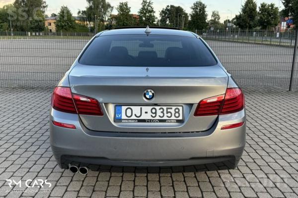 Grey BMW 520 2014 in Jelgava, with an engine capacity of 2.00 L and mileage of 0 thousand km for 13950 €, photo 6 on AUTOMOTO.COM.LV