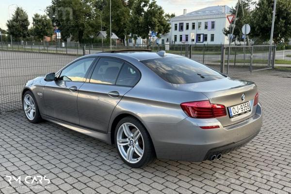 Grey BMW 520 2014 in Jelgava, with an engine capacity of 2.00 L and mileage of 0 thousand km for 13950 €, photo 7 on AUTOMOTO.COM.LV