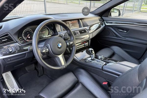 Grey BMW 520 2014 in Jelgava, with an engine capacity of 2.00 L and mileage of 0 thousand km for 13950 €, photo 9 on AUTOMOTO.COM.LV