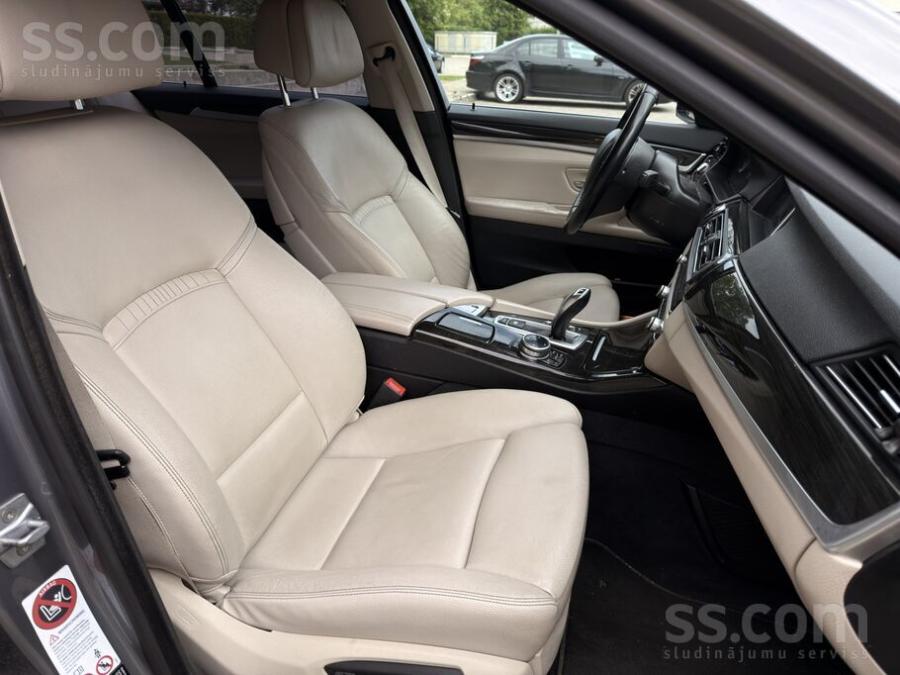 Grey BMW 520 2014 in Riga, with an engine capacity of 2.00 L and mileage of 300 thousand km for 10500 €, photo 17 on AUTOMOTO.COM.LV