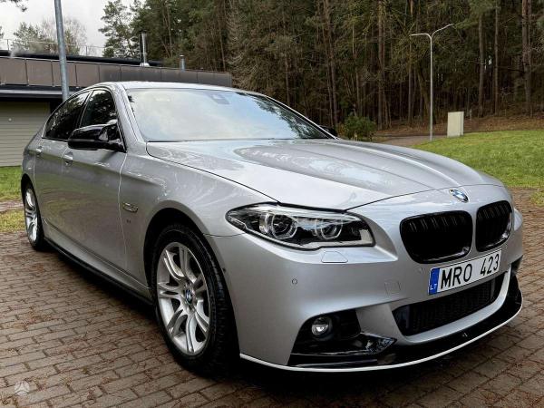 Grey BMW 520 2015 in Vilnius, with an engine capacity of 2.00 L and mileage of 221 thousand km for 10200 €, photo 2 on AUTOMOTO.COM.LV