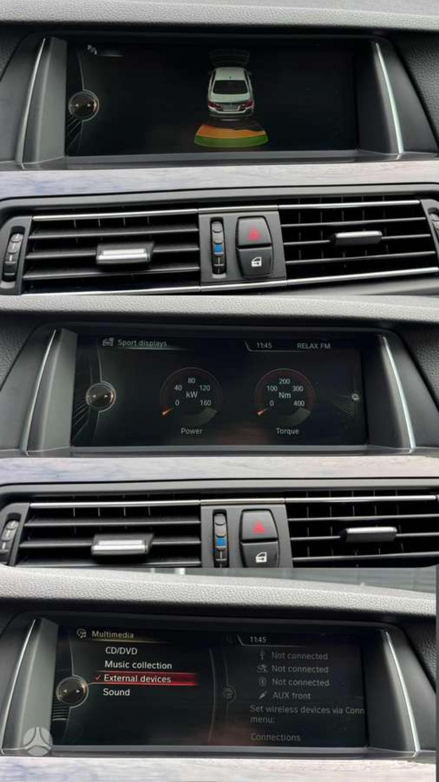 Grey BMW 520 2015 in Kaunas, with an engine capacity of 2.00 L and mileage of 227 thousand km for 13400 €, photo 25 on AUTOMOTO.COM.LV