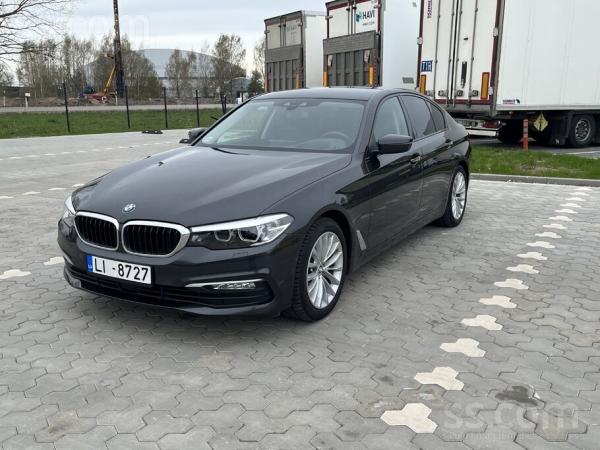 Grey BMW 520 2017 in Jurmala, with an engine capacity of 2.00 L and mileage of 167 thousand km for 24900 €, photo 1 on AUTOMOTO.COM.LV