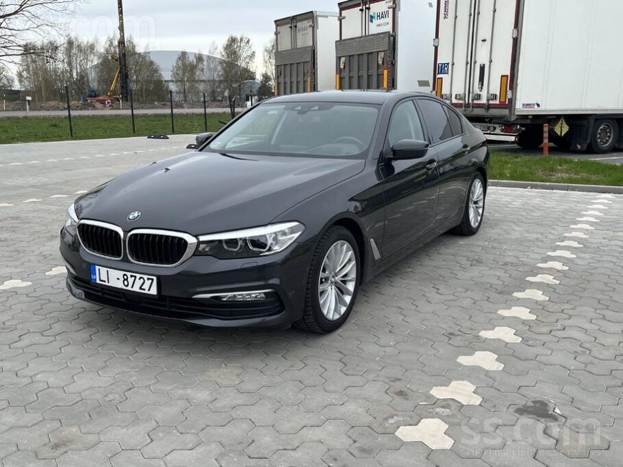 Grey BMW 520 2017 in Jurmala, with an engine capacity of 2.00 L and mileage of 167 thousand km for 24900 €, photo 1 on AUTOMOTO.COM.LV