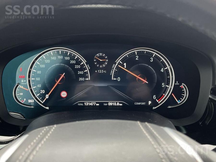 Grey BMW 520 2017 in Jurmala, with an engine capacity of 2.00 L and mileage of 167 thousand km for 24900 €, photo 11 on AUTOMOTO.COM.LV