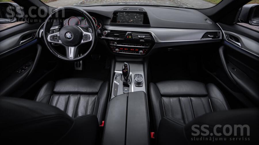 Grey BMW 520 2017 in Riga, with an engine capacity of 2.00 L and mileage of 180 thousand km for 19900 €, photo 11 on AUTOMOTO.COM.LV