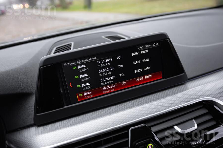 Grey BMW 520 2017 in Riga, with an engine capacity of 2.00 L and mileage of 180 thousand km for 19900 €, photo 19 on AUTOMOTO.COM.LV