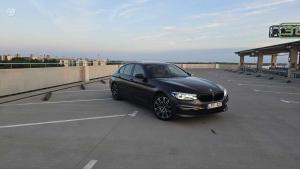 Grey BMW 520 2018 in Vilnius, with an engine capacity of 2.00 L and mileage of 284 thousand km for 16900 €, photo 6 on AUTOMOTO.COM.LV