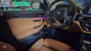 Grey BMW 520 2018 in Vilnius, with an engine capacity of 2.00 L and mileage of 284 thousand km for 16900 €, photo 29 on AUTOMOTO.COM.LV