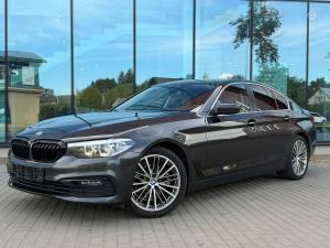Grey BMW 520 2018 in Utena, with an engine capacity of 2.00 L and mileage of 239 thousand km for 15200 €, photo  on AUTOMOTO.COM.LV