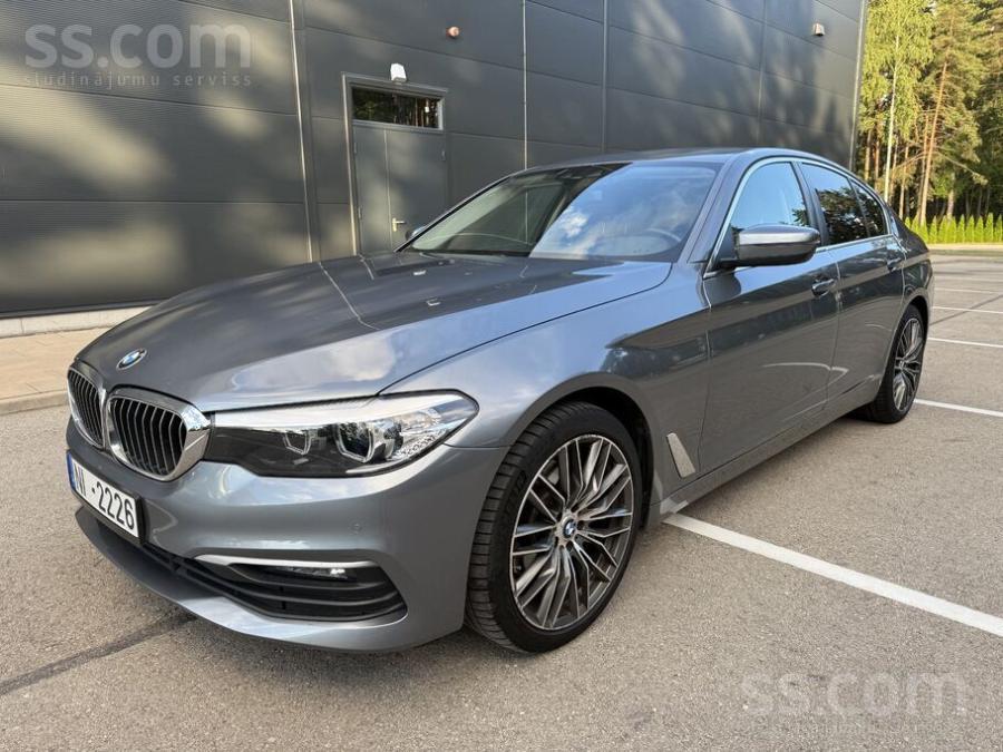 Grey BMW 520 2019 in Riga, with an engine capacity of 2.00 L and mileage of 184 thousand km for 18750 €, photo 1 on AUTOMOTO.COM.LV