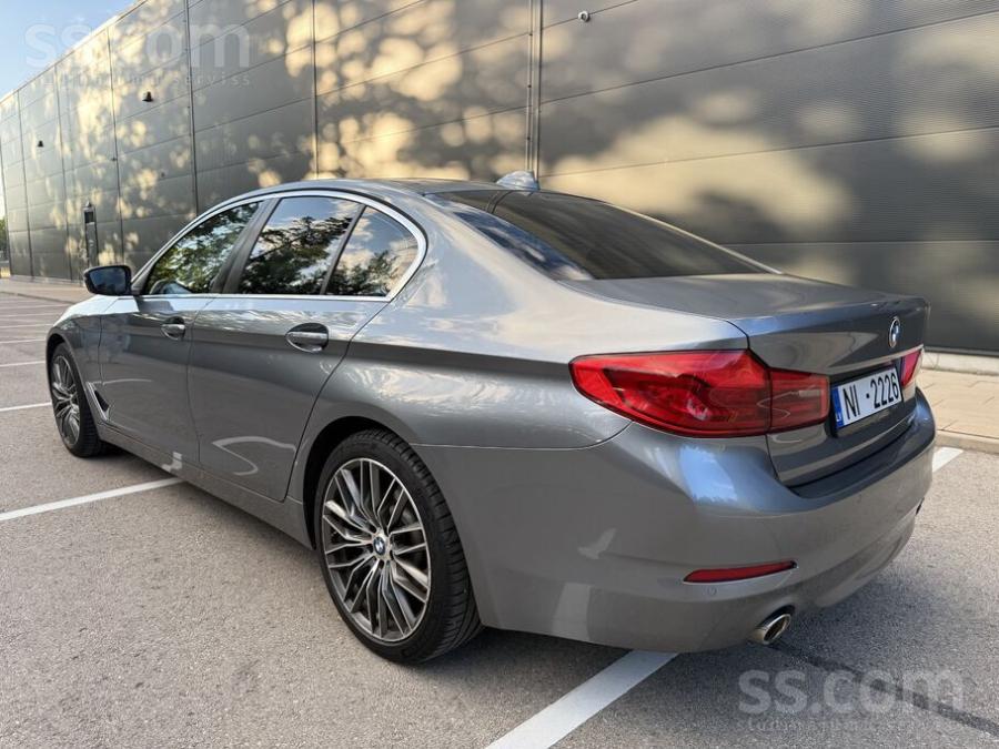 Grey BMW 520 2019 in Riga, with an engine capacity of 2.00 L and mileage of 184 thousand km for 18750 €, photo 6 on AUTOMOTO.COM.LV