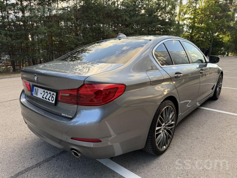 Grey BMW 520 2019 in Riga, with an engine capacity of 2.00 L and mileage of 184 thousand km for 18750 €, photo 7 on AUTOMOTO.COM.LV